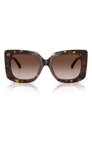 JIMMY CHOO 54mm Butterfly Sunglasses - Havana