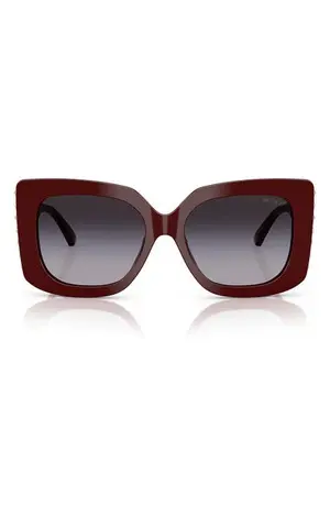 JIMMY CHOO Jimmy Choo 54mm Butterfly Sunglasses Red