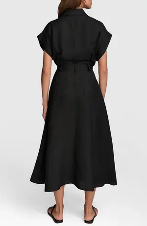 Donna Karan New York Linen-blend Shirtdress