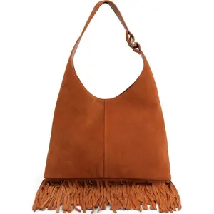 Jeffrey Campbell Wonders Suede Shoulder Bag - Orange Suede