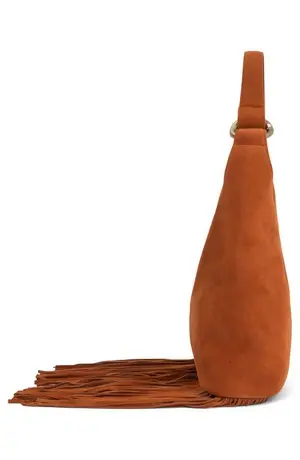 Jeffrey Campbell Wonders Suede Shoulder Bag - Orange Suede