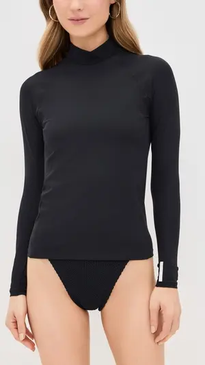Hunza G Miley Upf Rash Guard Swim Top