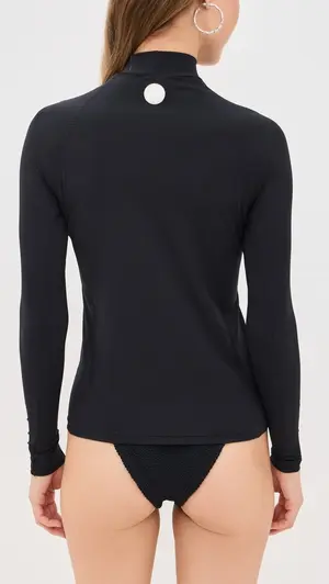 Hunza G Miley Upf Rash Guard Swim Top