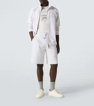 Brunello Cucinelli Cotton-blend Jersey Shorts