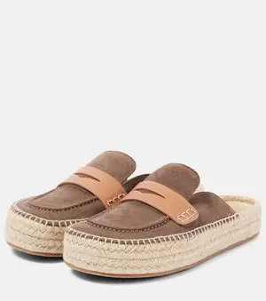 JW Anderson Suede Espadrille Loafers - Grey