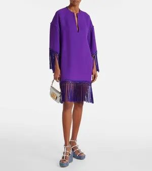 Valentino Garavani Rockstud Leather Espadrille Wedges