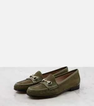 Gucci Horsebit 1953 Corduroy Loafers - Green | Editorialist display picture 1