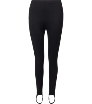 LESET Rio Jersey Stirrup Leggings - Black