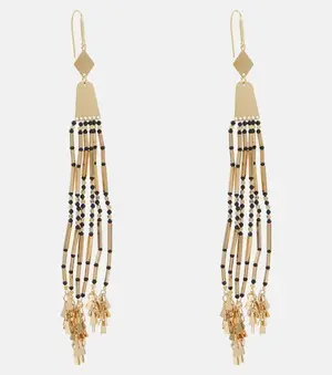 Isabel Marant Beaded Drop Earrings - Black