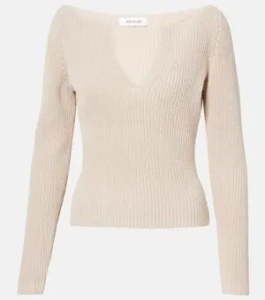 AYA MUSE Caeli Cotton-blend Top - Beige
