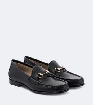 Gucci Horsebit Leather Loafers - Black