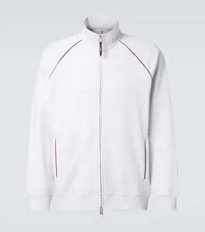 Brunello Cucinelli Cotton-blend Jersey Track Jacket