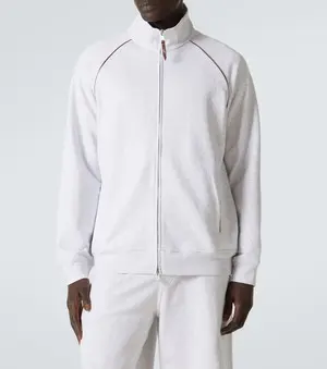 Brunello Cucinelli Cotton-blend Jersey Track Jacket