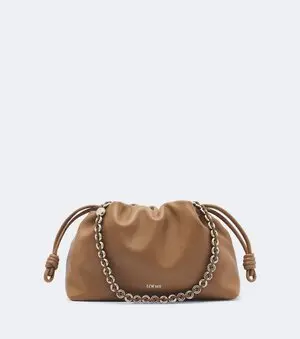 Loewe Flamenco Medium Leather Shoulder Bag - Brown