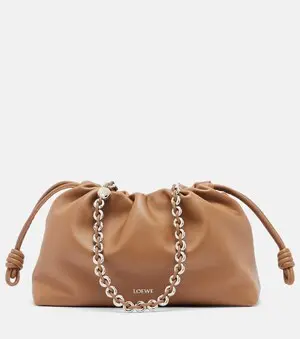 Loewe Flamenco Medium Leather Shoulder Bag - Brown