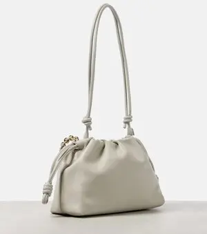 Loewe Flamenco Medium Leather Shoulder Bag - Grey