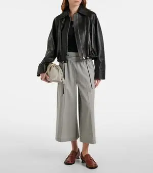 Loewe Flamenco Medium Leather Shoulder Bag - Grey