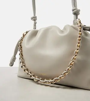Loewe Flamenco Medium Leather Shoulder Bag - Grey