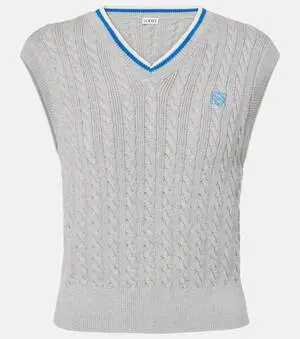 Loewe Sleeveless Cotton Sweater Vest