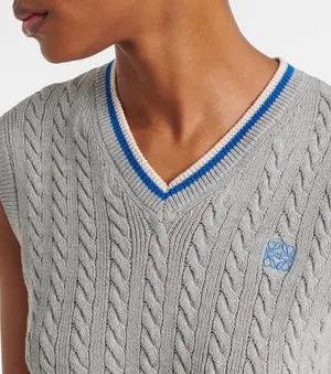 Loewe Sleeveless Cotton Sweater Vest