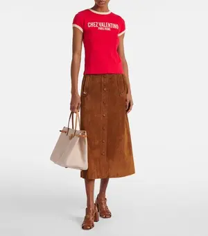 Valentino Garavani Vlogo Large Shoulder Bag - Beige
