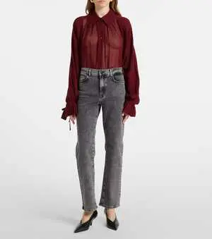 Ag Lanzarote Straight-leg Jeans - Grey