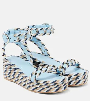 Valentino Garavani Rockstud Torchon Espadrille Sandals - Multicoloured