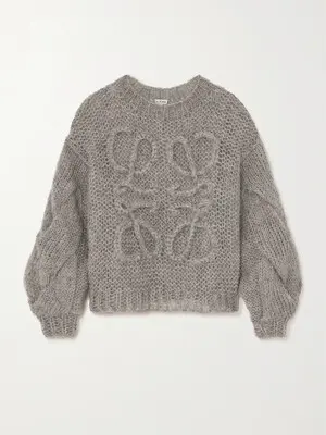 Loewe Anagram Oversized Mohair-blend Sweater