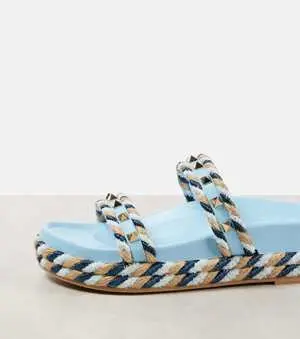 Valentino Garavani Rockstud Torchon Leather Sandals