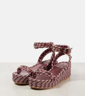 Valentino Garavani Rockstud Torchon Espadrille Sandals