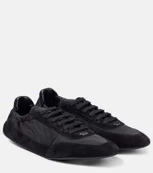 Prada Re-nylon & Suede Sneakers - Black