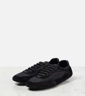 Prada Re-nylon & Suede Sneakers - Black