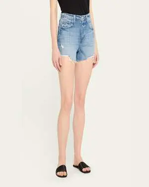 L'AGENCE Beck Denim Shorts