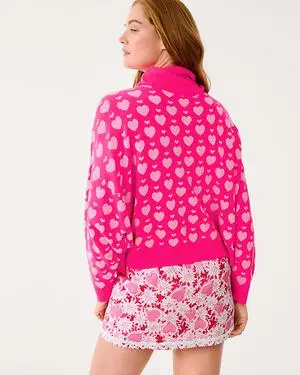 LILLY PULITZER Liggy Heart-patterned Sweater