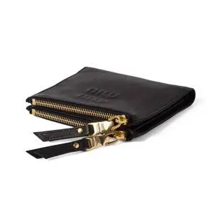 Miu Miu Small Nappa Leather Wallet - Black
