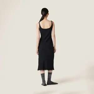 Miu Miu Lamé Bouclé Slip Dress