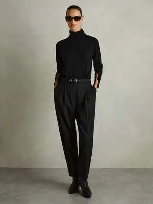 REISS Macy Merino Wool Roll Neck Jumper