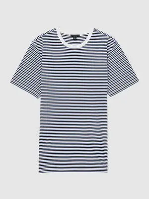 REISS Bay Mercerised-cotton Stripe T-shirt