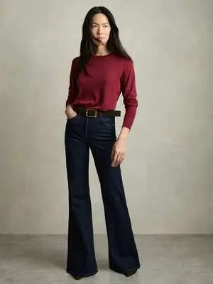 REISS Wendy Fine-knit Crew-neck Jumper With Cashmere