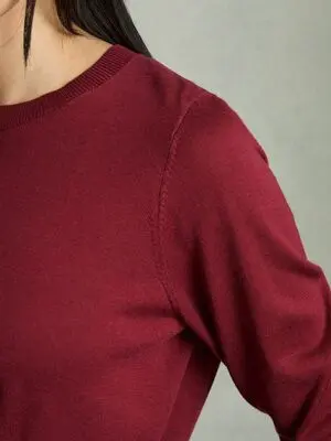 REISS Wendy Fine-knit Crew-neck Jumper With Cashmere