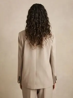 REISS Brittany Single-breasted Textured Suit Jacket