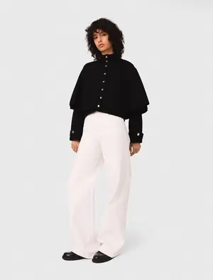 Maje Layered Cape-effect Cardigan
