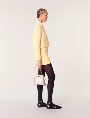 Maje Short Tweed Lurex Jacket