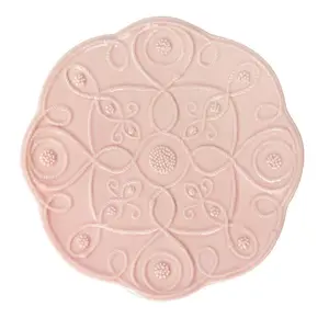 JULISKA Jardins Du Monde Dessert/salad Plate, Set Of 4 - Pink Multi