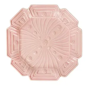 JULISKA Jardins Du Monde Dessert/salad Plate, Set Of 4 - Pink Multi