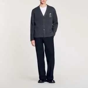 Sandro Cardigan With Snake Patch