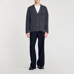 Sandro Cardigan With Snake Patch