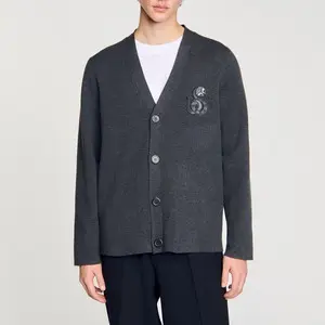 Sandro Cardigan With Snake Patch