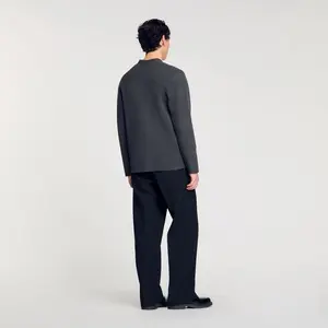 Sandro Cardigan With Snake Patch