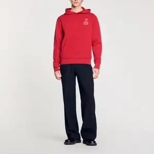 Sandro Knit Sweatshirt With Snake Detail